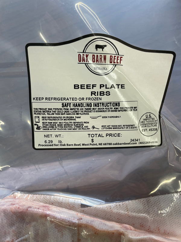 Plate Ribs - Oak Barn Beef